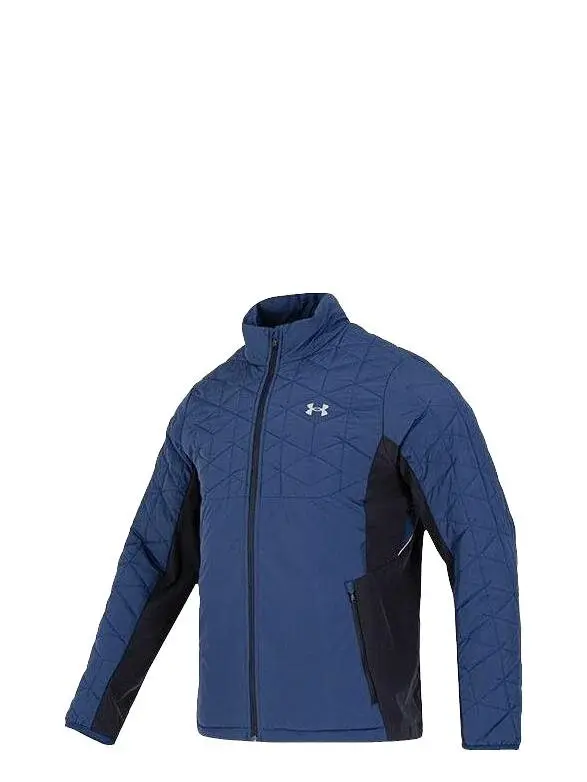 Under Armour Ua Coldgear Reactor Storm Hybrid Full Zip Golf Jacket - Blue