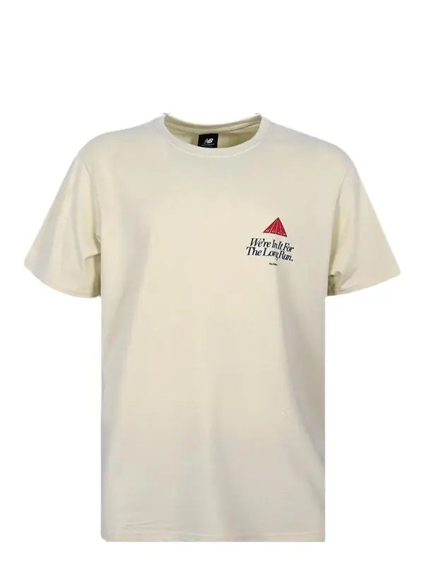 NEW BALANCE X Anb Sport Tee Asia Sizing 'beige - Beige/red