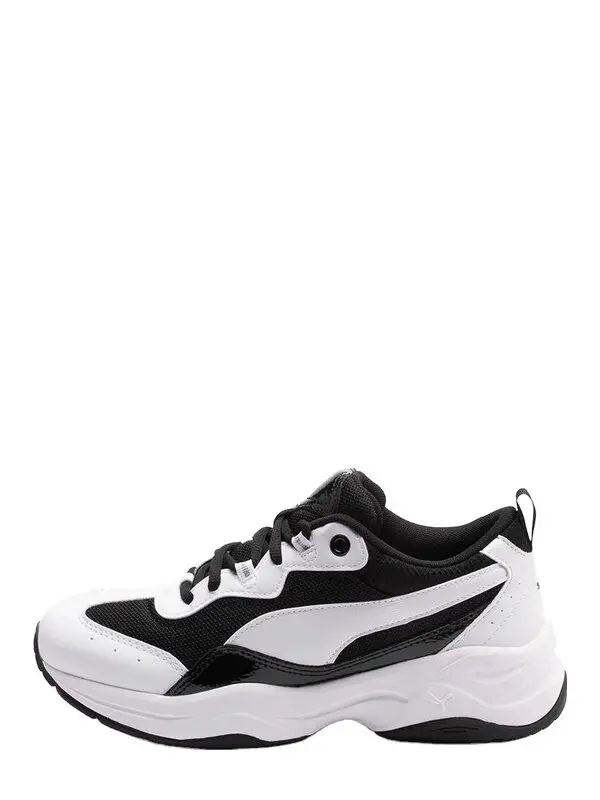 PUMA Cilia Patent Sneakers - White/black