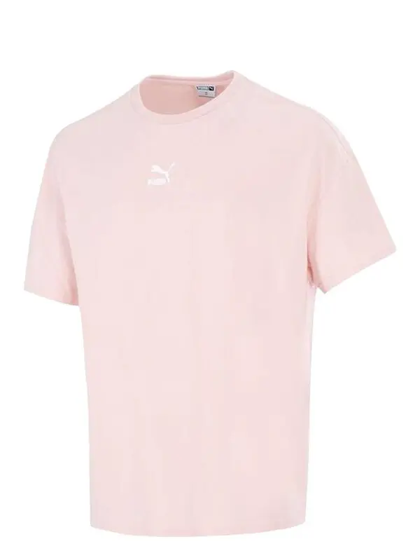 PUMA Sport Running Trainingwork Outfast Dringbreathable Fabric Round Neckshort Sleeve - Pinkred