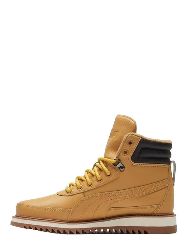 PUMA Desierto V2 High Top Lace-up Boots - Khakiyellow/black/white