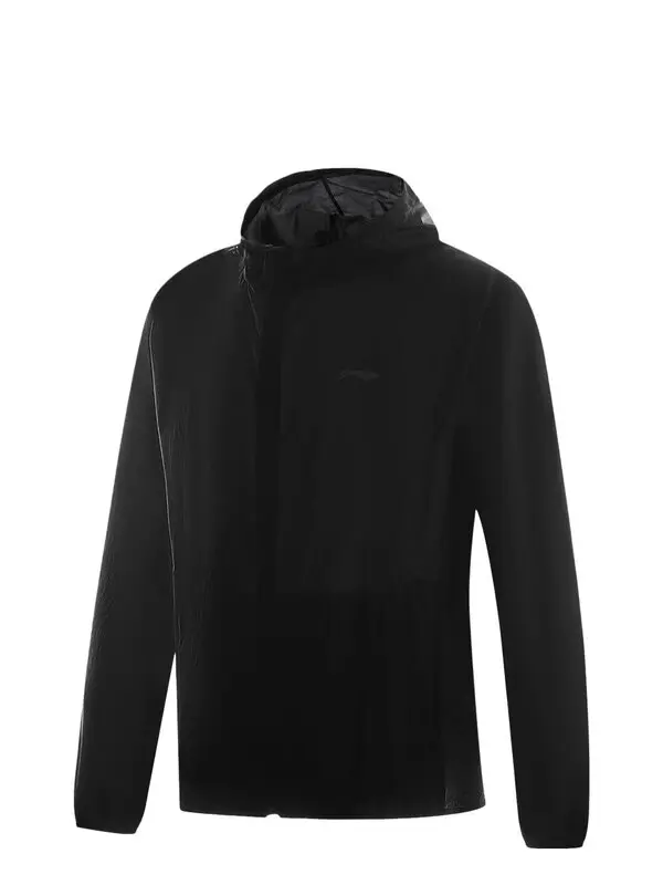 LI-NING Logo Hooded Windbreaker - Black