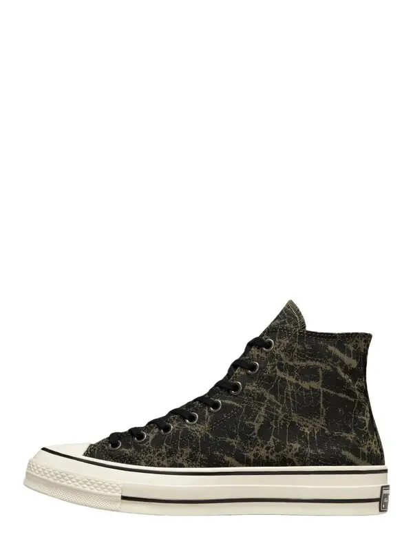 CONVERSE Chuck Taylor All Star 1970s Rock Texture Jacquard High Top Sneakers - Black/green