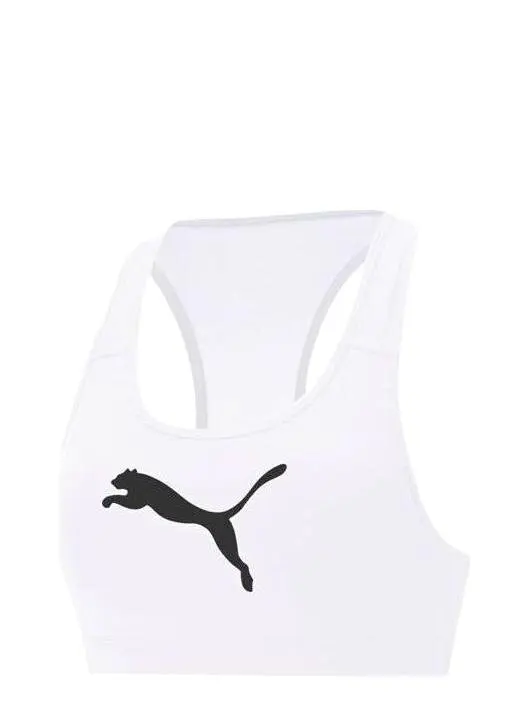 PUMA Mid 4keeps Graphic Training Bra 'white - White/black