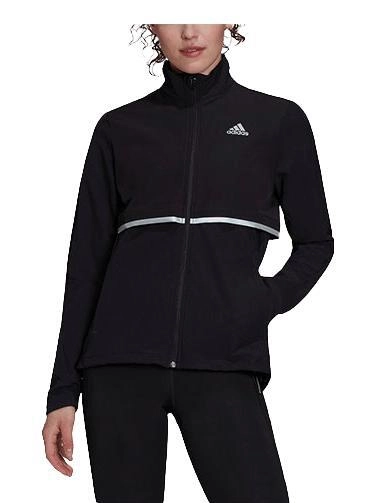 Adidas Logo Printing Stand Up Collar Zip Up Long Sleeve Jacket - Default Color