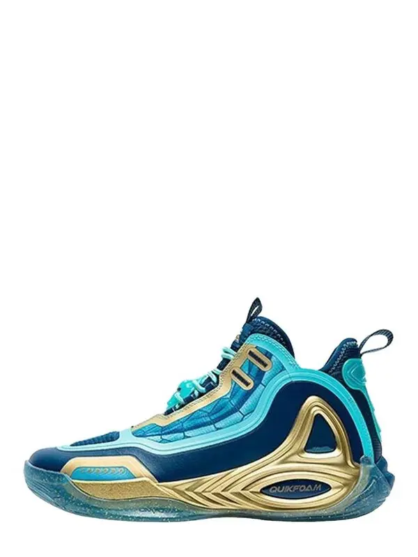 361 DEGREES Saint Seiya Dragon Shiryu" Athletic Sneakers - Blue/gold