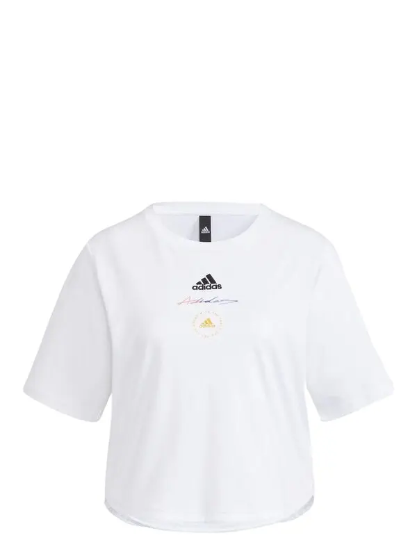 Adidas Graphic Print T-shirt - White/black
