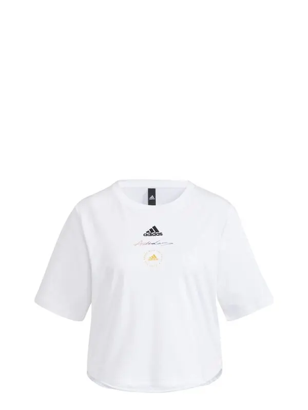 Adidas Graphic Print T-shirt - White/black