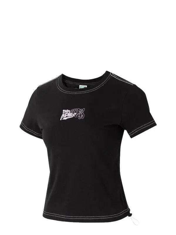 PUMA Graphic Short Top - Black