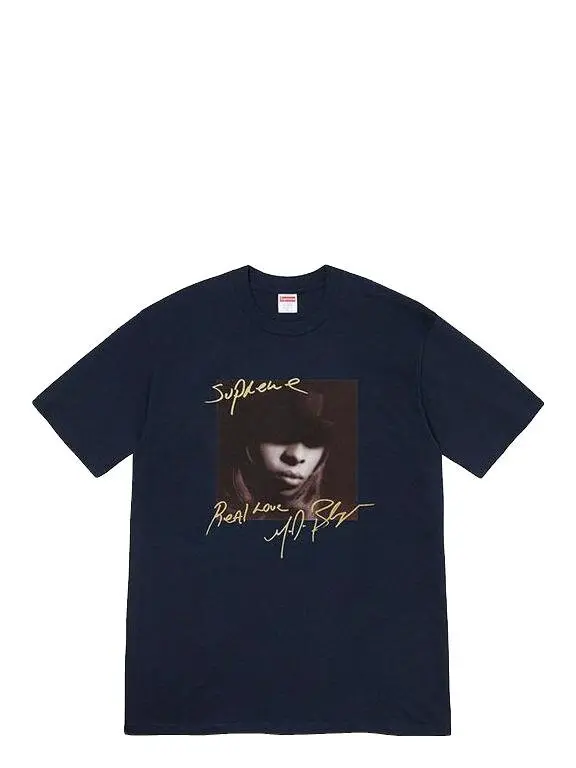 Supreme Fw19 Week 1 Mary J Blige Sulfer Tee - Blue