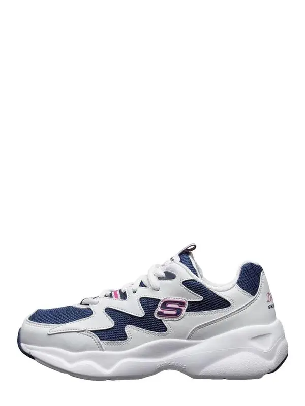 Sketchers D'lites Airy Sneakers - White/blue/pink