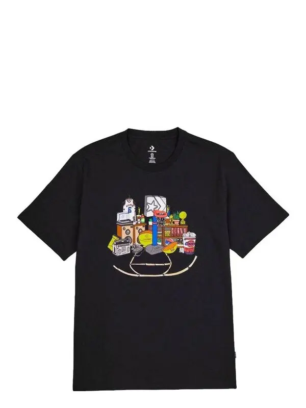 CONVERSE Throwback T-shirt Asia Sizing - Black