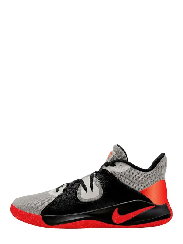 Nike Fly.by Mid High Top Sneakers - Gray/black/red