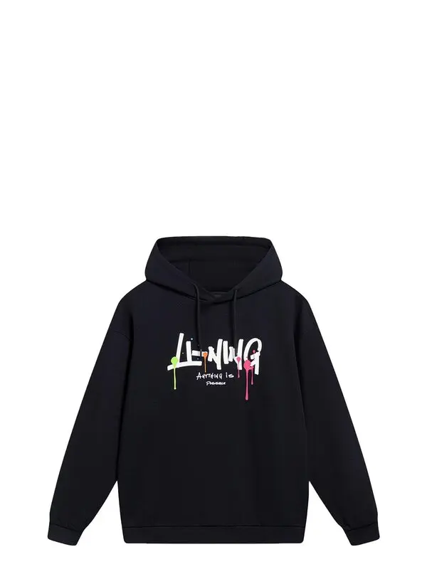 LI-NING Anything Is Possible Graphic Hoodie - Black/multi-color