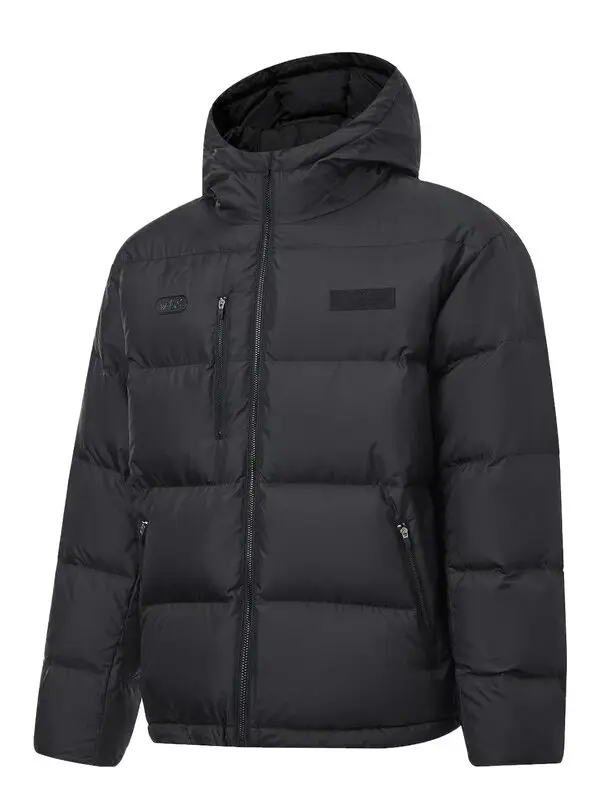 LI-NING Way Of Wade Logo Down Hooded Jacket - Black