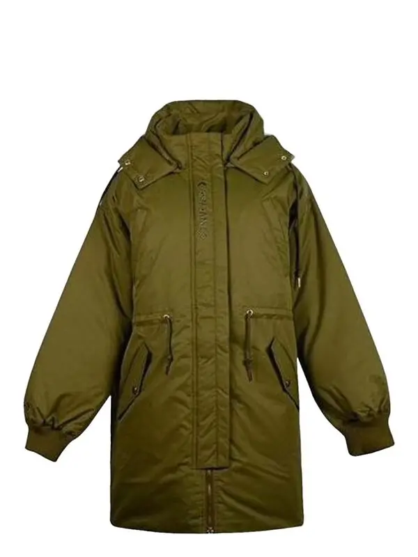 CONVERSE Long Down Jacket - Olive Green
