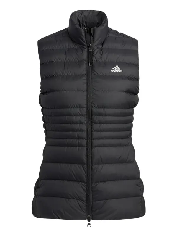 Adidas Puffer Vest With Stand Collar - Black