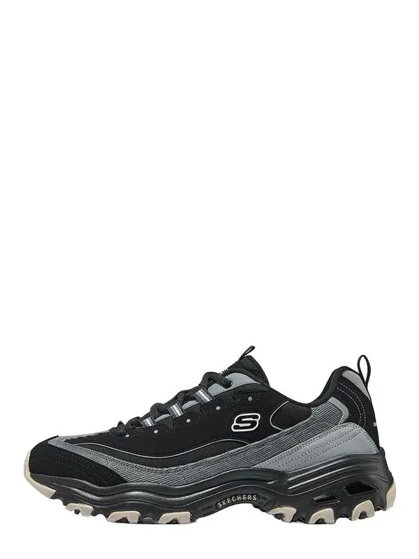 Sketchers D'lites 1.0 Marathon Sneakers - Black/grey