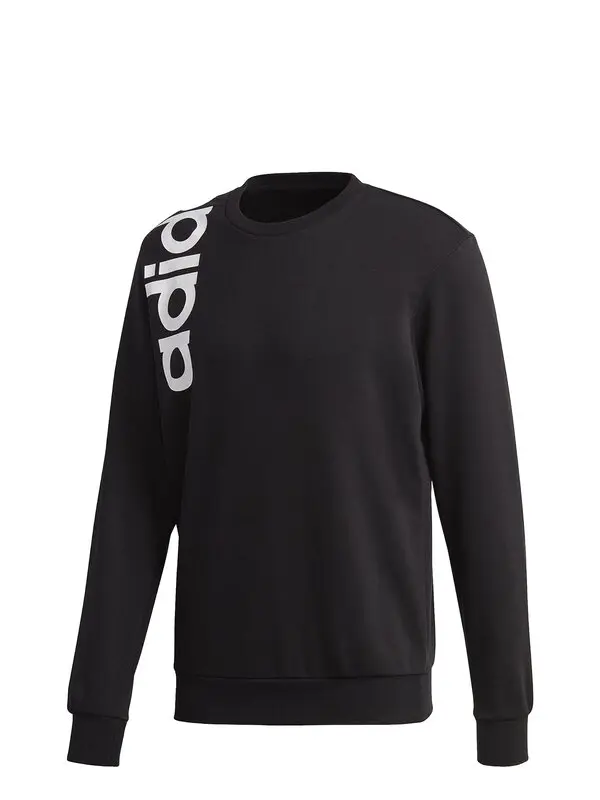Adidas Round Collar Knit Pullover - Black