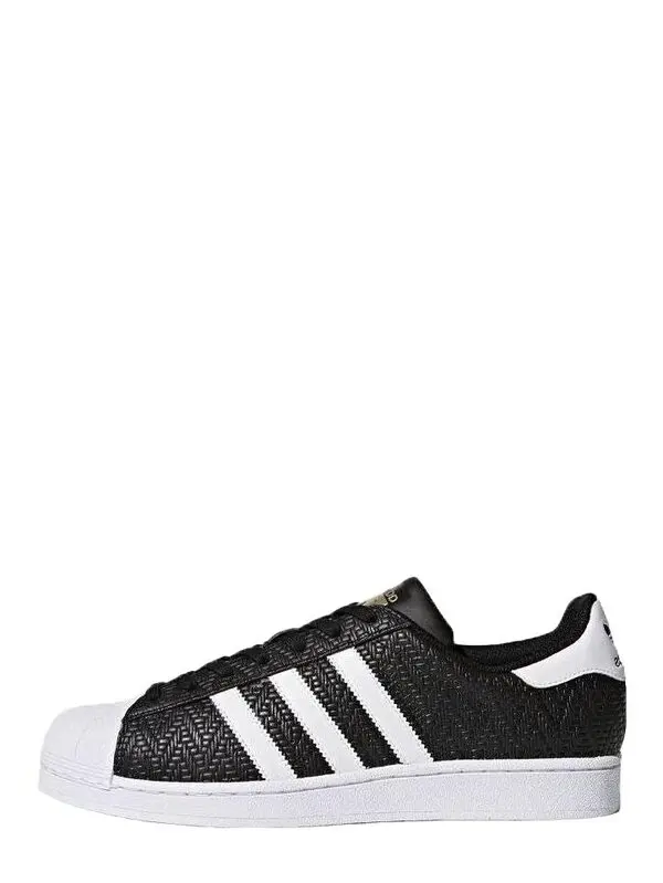 Adidas Originals Superstar Textured Sneakers - Black