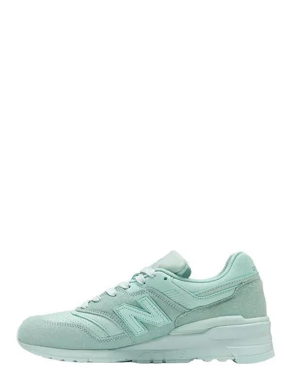 NEW BALANCE 997 Suede And Leather Sneakers - Peppermint Green