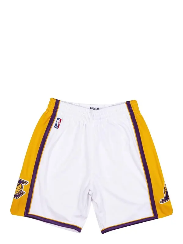 Mitchell & Ness Los Angeles Lakers 2009-10 Authentic Nba Shorts - White/yellow/purple