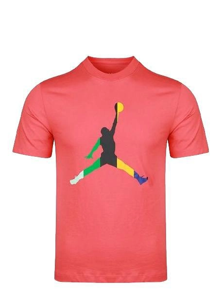 JORDAN Sport Dna Jumpman Round Neck Short Sleeve Coral T-shirt - Red