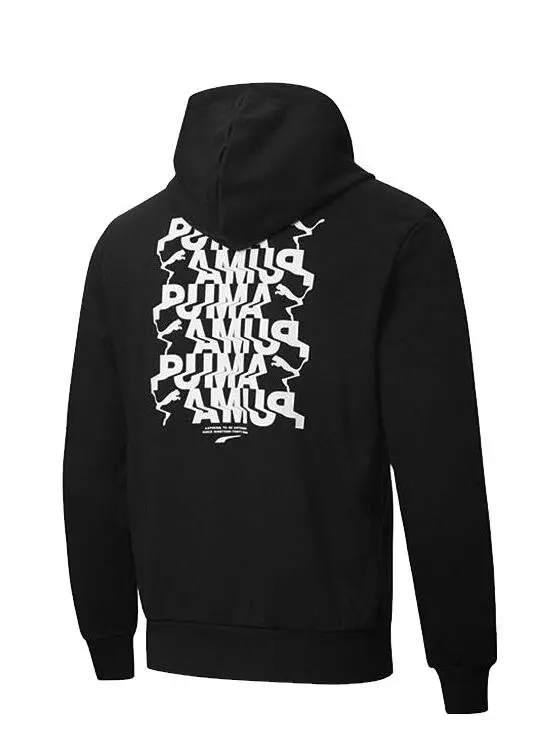 PUMA Avenir Graphic Hoodie - Black/white