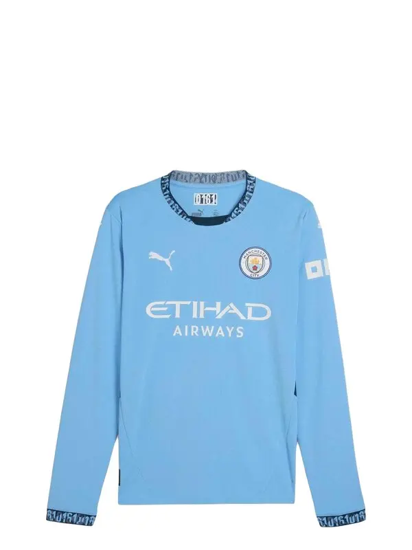 PUMA Manchester City 24/25 Home Long Sleeve Jersey - Blue/white