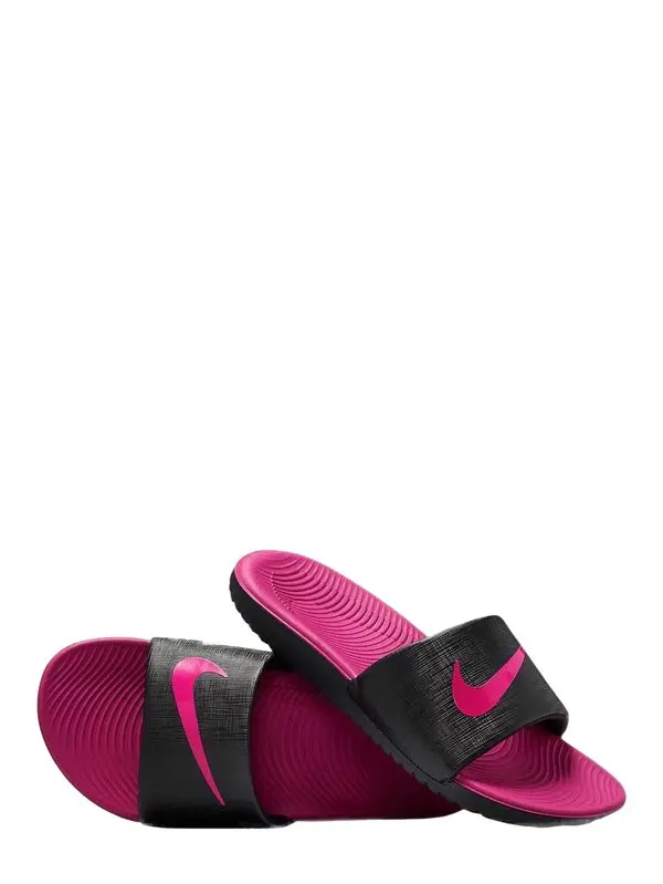 Nike Kawa Slides - Black/pink