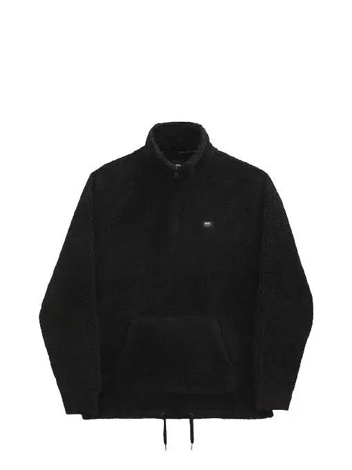 VANS Polar Fleece Stand Collar Half-zip Jacket - Black