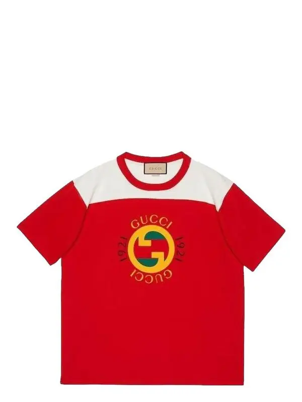 Gucci Cotton Jersey T-shirt With Print - Red