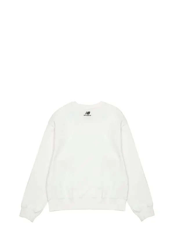 NEW BALANCE Logo Crewneck Sweatshirt - White