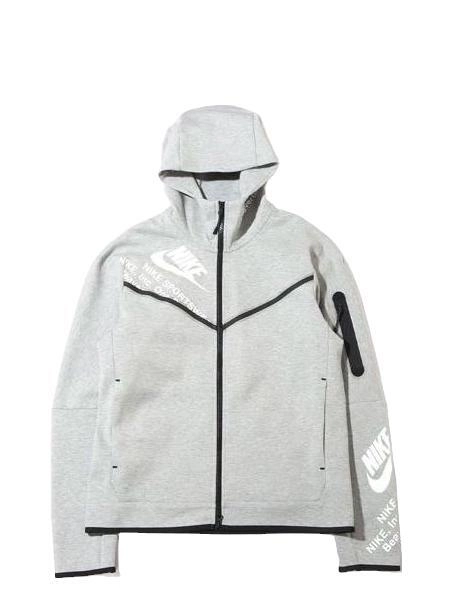 Nike Full-length Zipper Cardigan Jacket - Grey