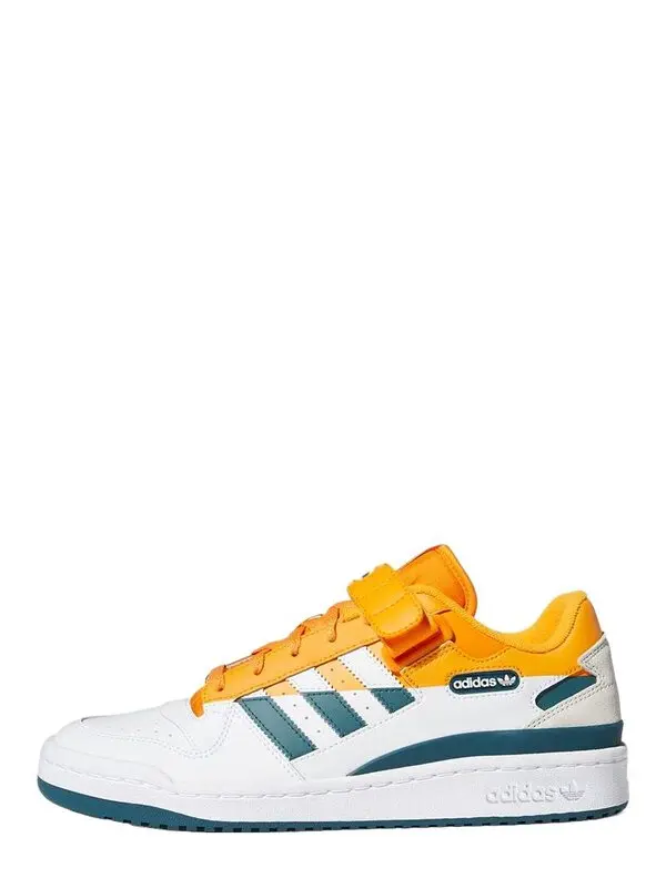 Adidas Forum Low Premium Sneakers - White/blue/yellow