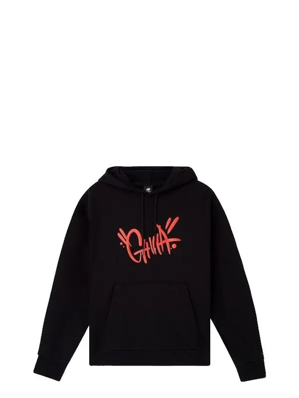 NEW BALANCE Graphic Print Hoodie - Black