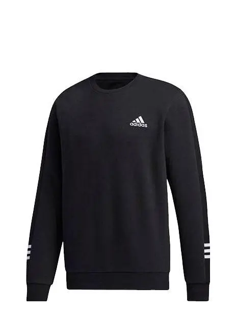 Adidas Logo Stamping Casual Sportswear Sweatshirt - Black
