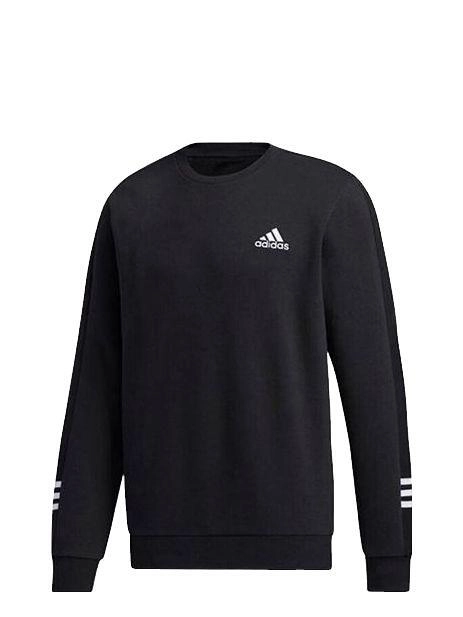 Adidas Logo Stamping Casual Sportswear Sweatshirt - Black