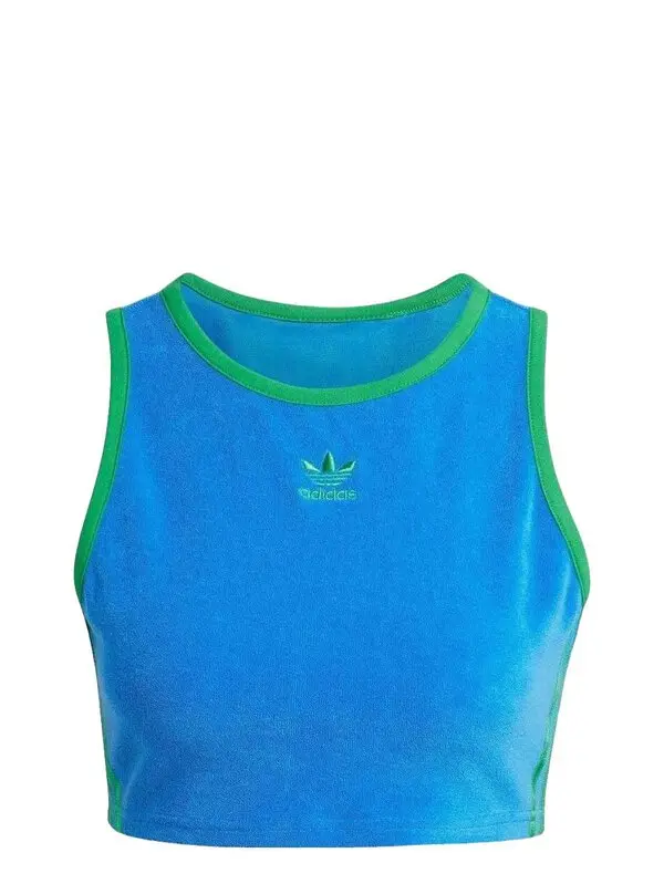 Adidas Originals Cropped Tank - Blue/green