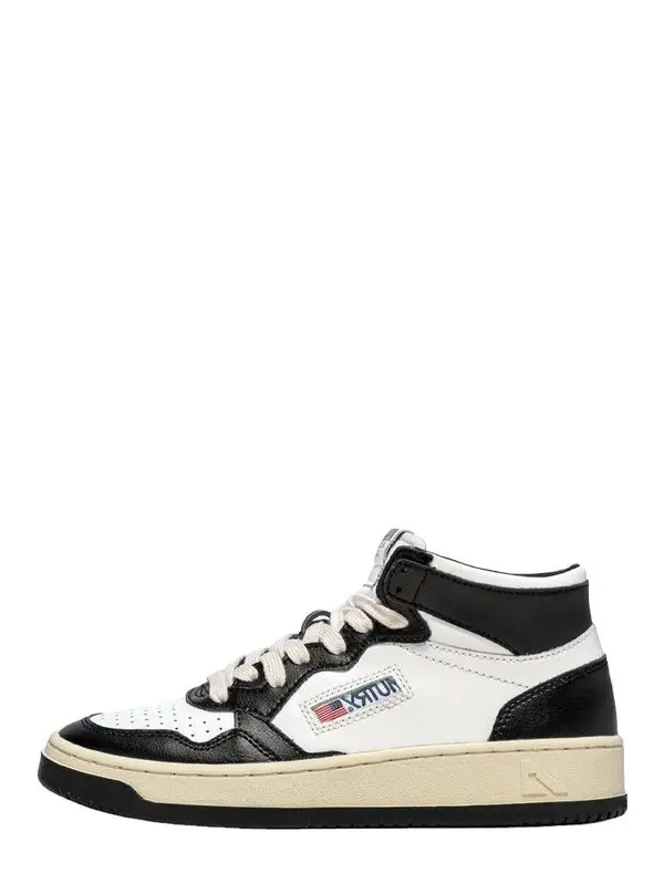AUTRY Medalist Mid Sneakers - White/black