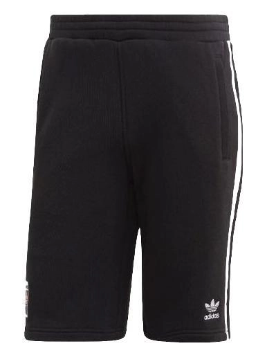 Adidas Originals Classic Side Stripe Casual Shorts - Black