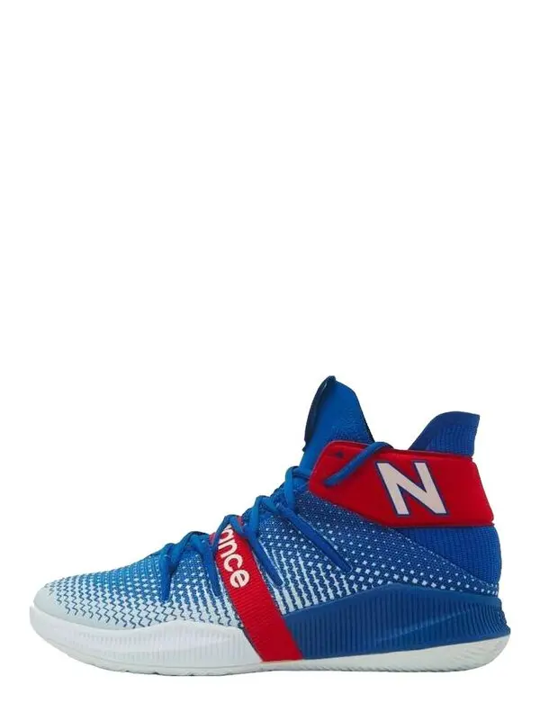 NEW BALANCE Omn1s "clippers" High Top Athletic Sneakers - Red/blue