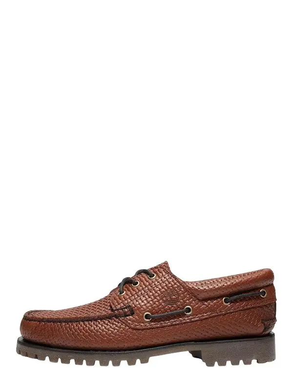 Timberland Authentic 3-eye Lug Handsewn Boat Shoes - Brown