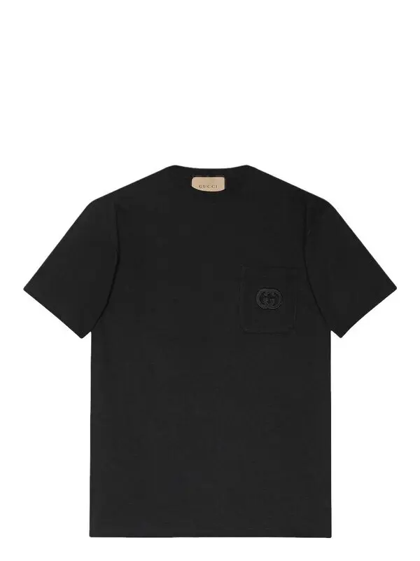 Gucci Cotton Jersey T-shirt With Patch - Black