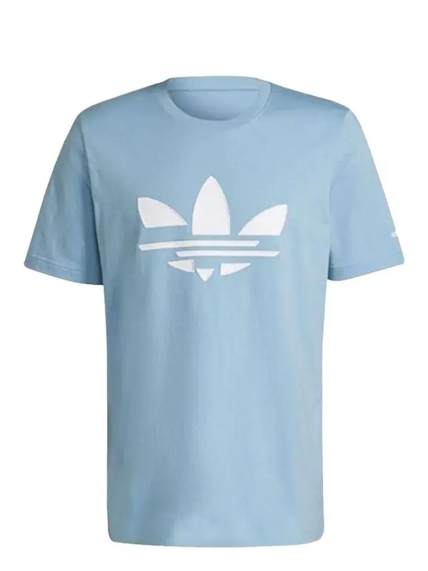 Adidas Originals St Tee Casual Breathable Sports Logo Printing Short Sleeve - Sky Blue