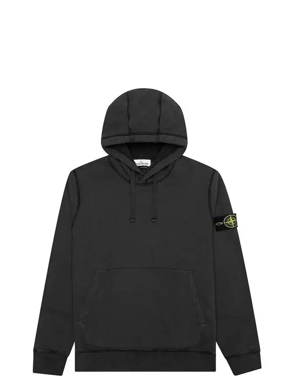 Stone Island Hooded Sweatshirt - Black