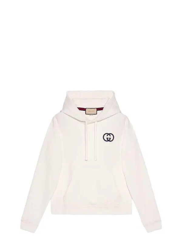 Gucci Cotton Jersey Hooded Sweatshirt - Off White