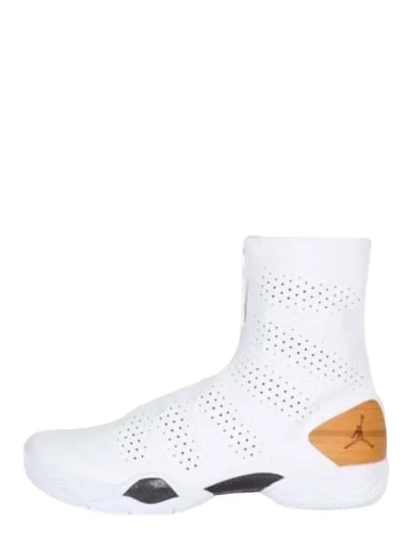 JORDAN 28 Syn 'bamboo' High Top Sneakers - White/white-bamboo