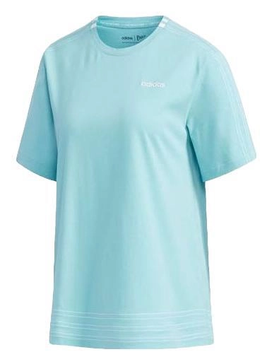 Adidas Neo Logo Printing Training Sports T-shirt - Blue