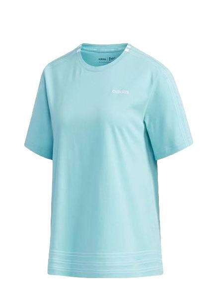 Adidas Neo Logo Printing Training Sports T-shirt - Blue